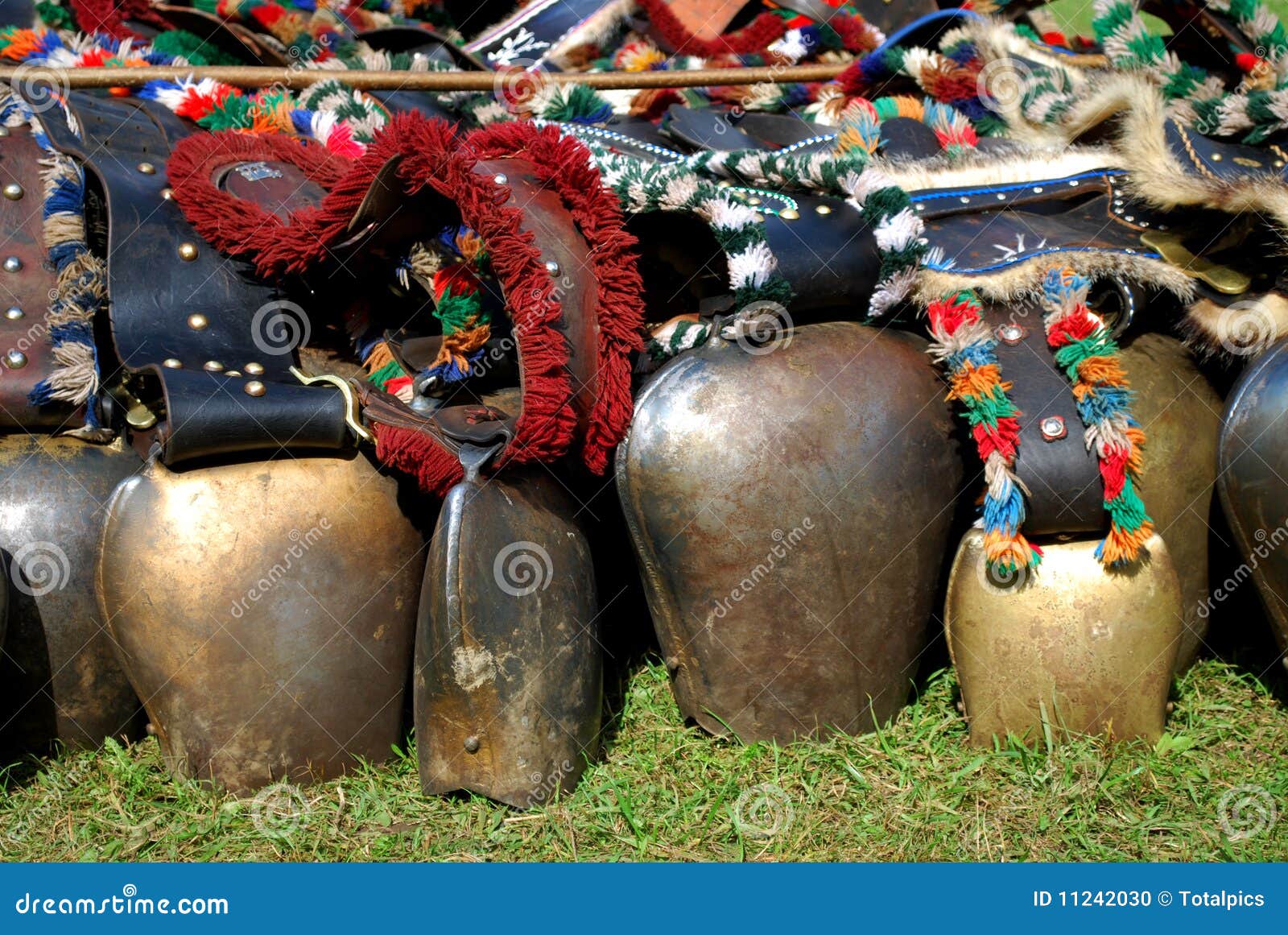 Many bavarian cowbells stock photo. Image of allgau, cowbell - 11242030