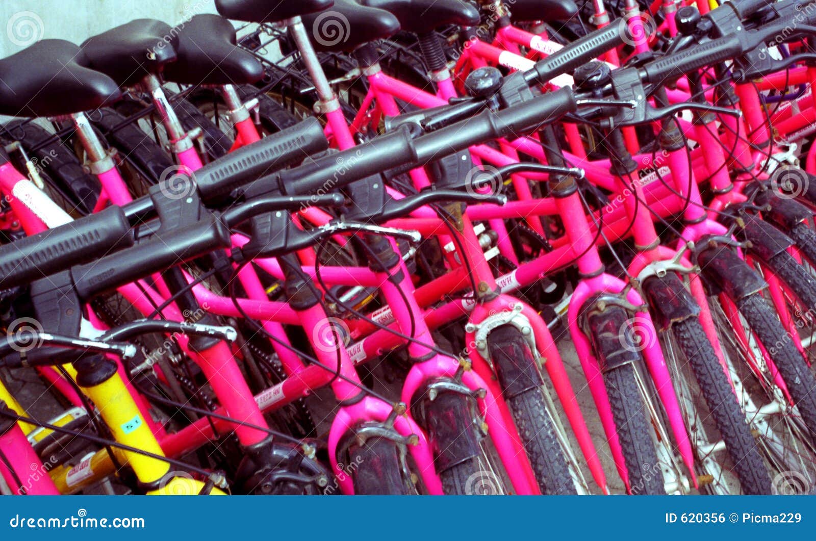 Many bicycles stock photo. Image of holidays, coloured - 620356