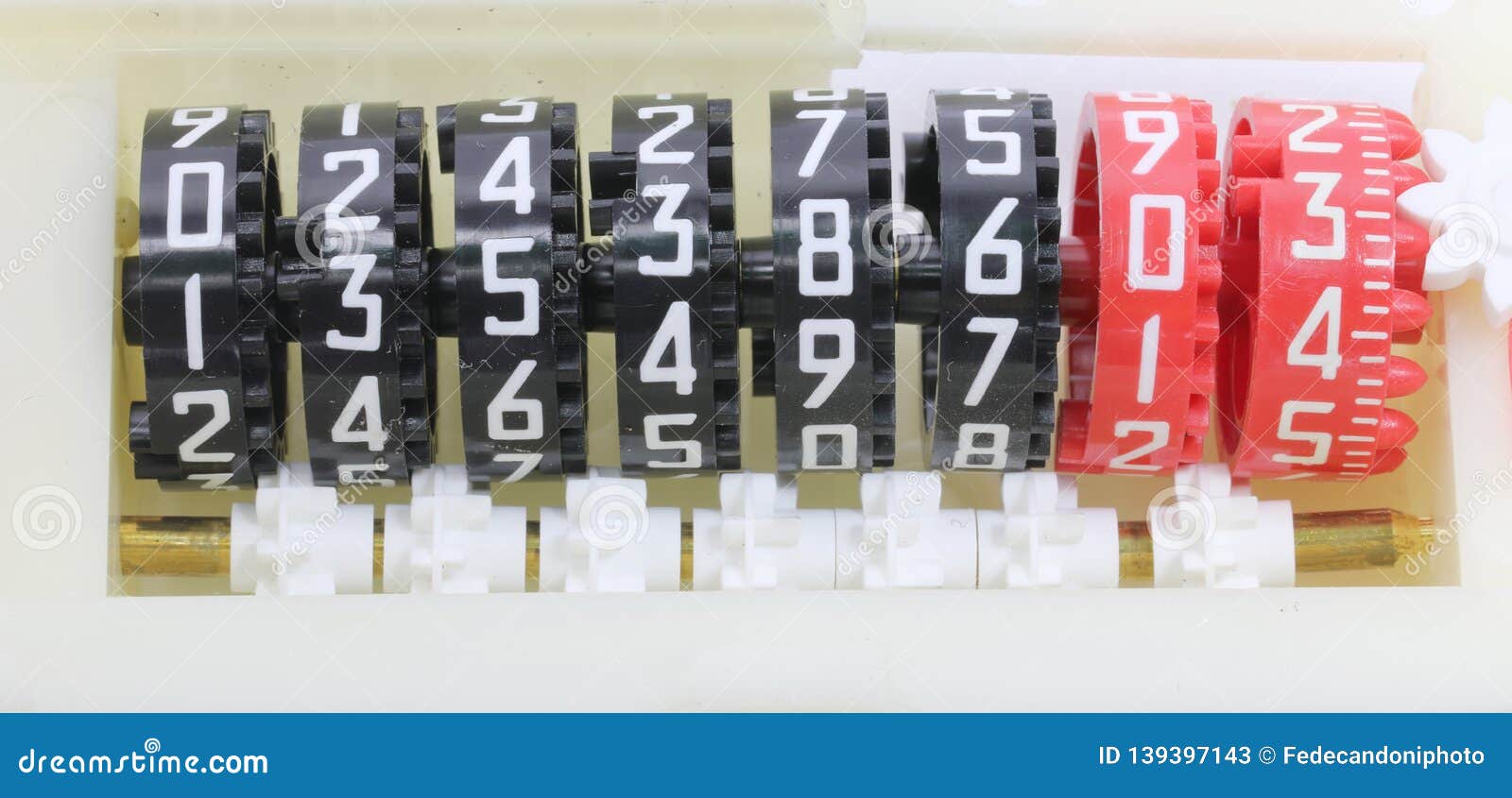 Many Big Numbers in the Counter Stock Image - Image of expect, numeric ...