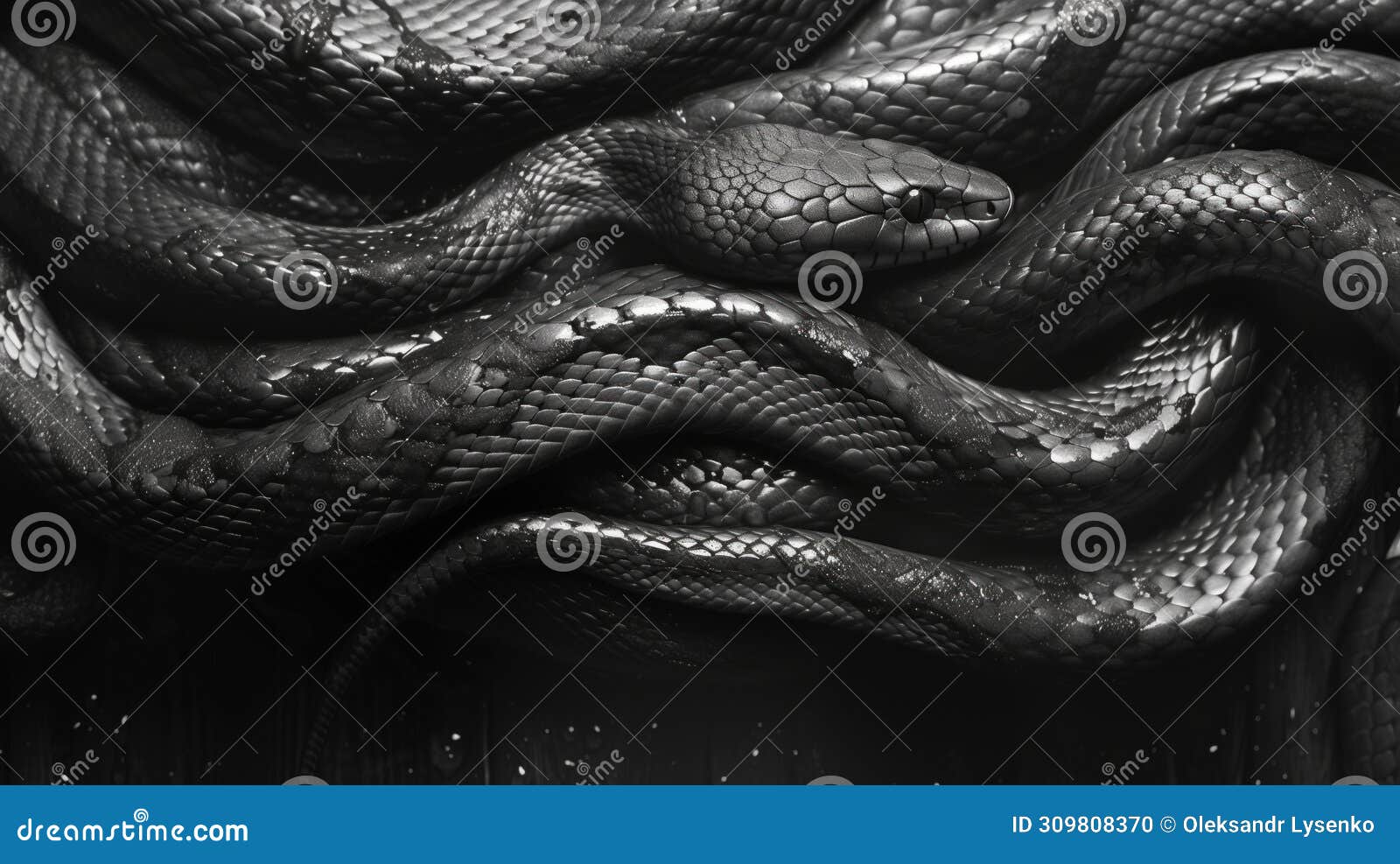 Many Black Snakes Background Stock Illustration - Illustration of ...