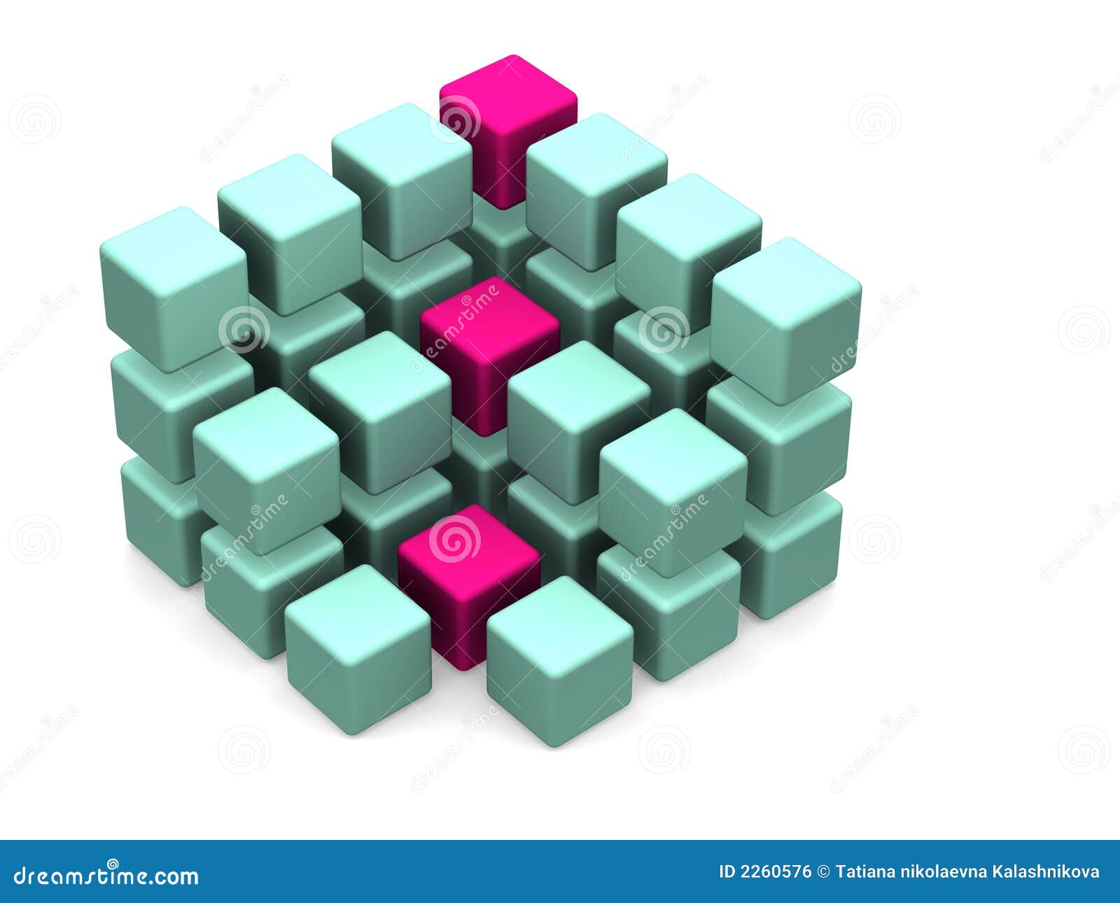 Many blocks stock illustration. Illustration of geometry - 2260576