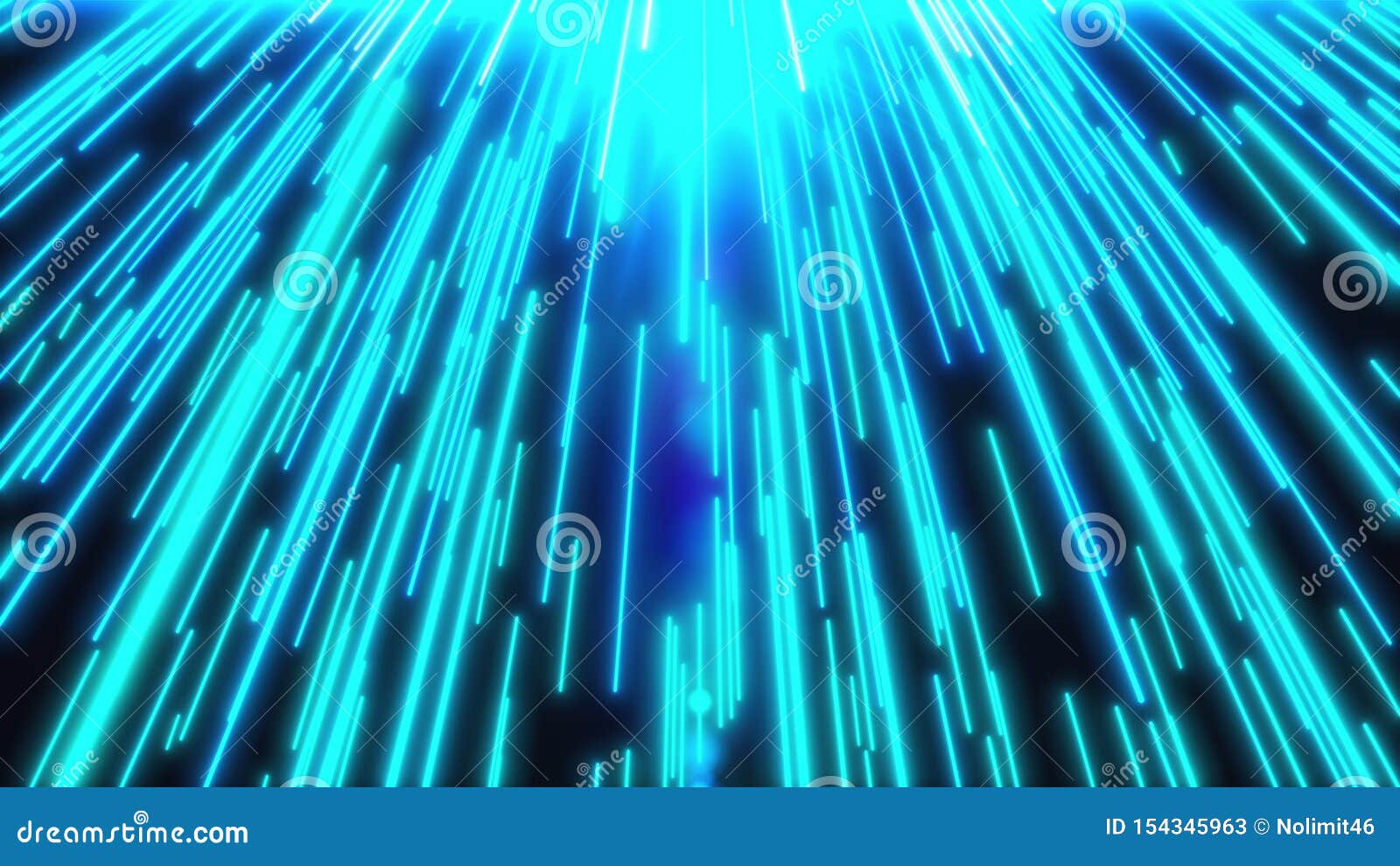 Many Blue Strips Like Motion Blur during Fast Moving. Computer ...