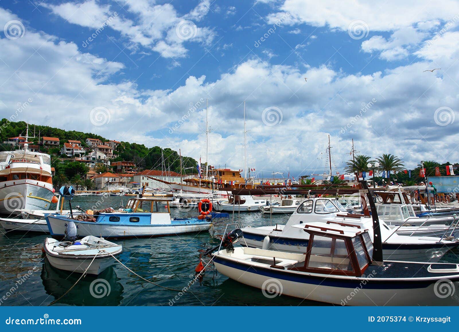 Many boats in a marina stock photo. Image of copy, boat - 2075374
