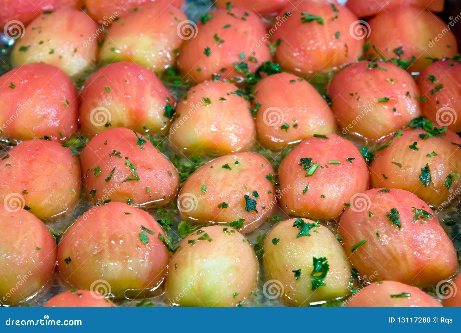 Many Boiled Red Potatoes in Restaurant Stock Photo - Image of smother ...