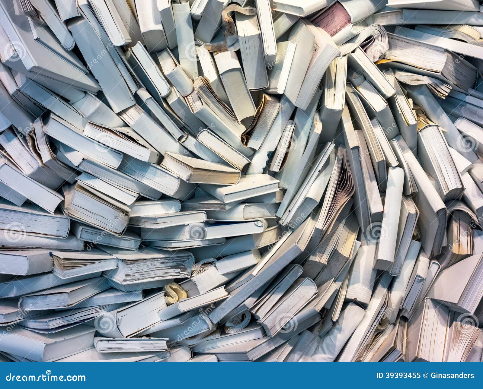 Many books in the chaos stock image. Image of cover, tray - 39393455
