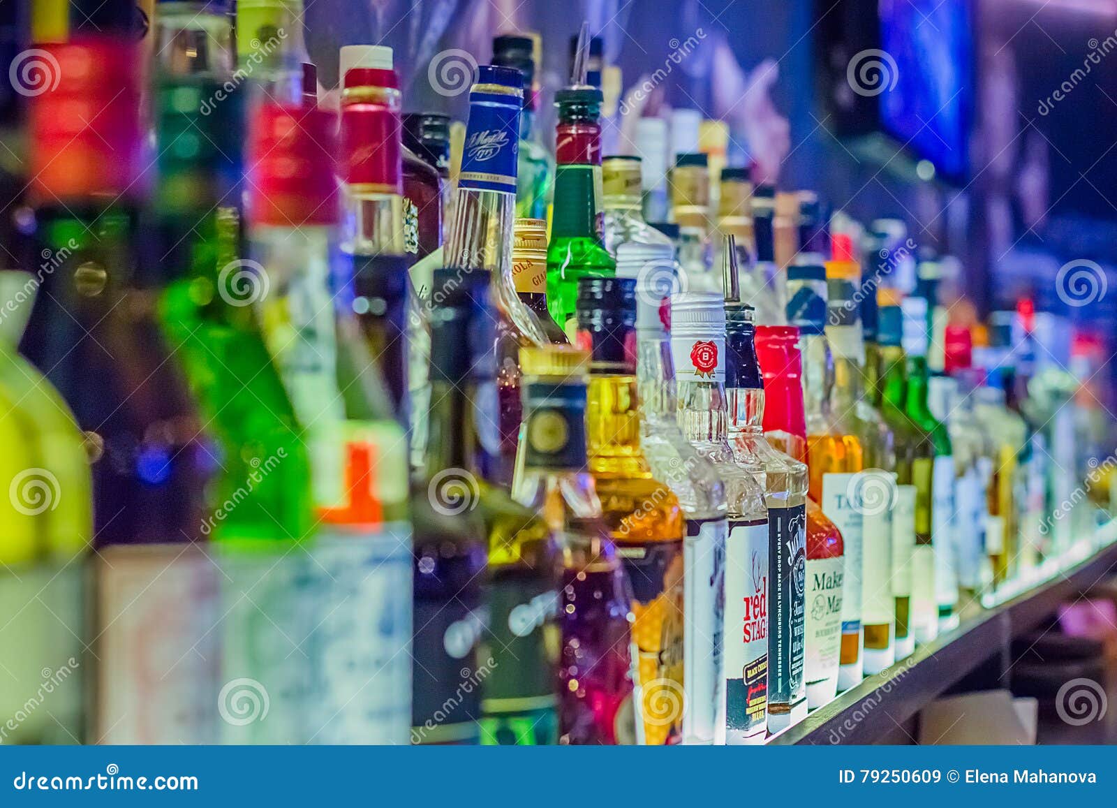 Many Bottles of Different Alcohol by Barrels Editorial Stock Image ...