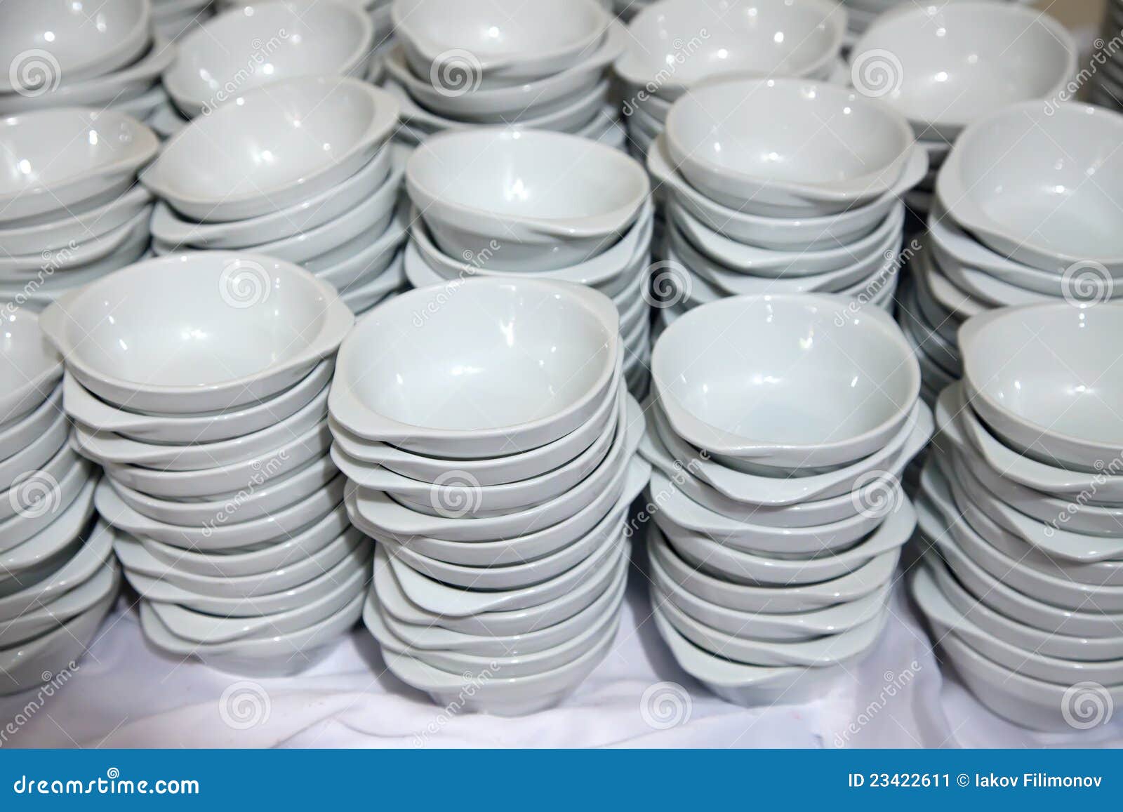 Many Bowls Stacked Together Stock Image - Image of object, porcelain ...