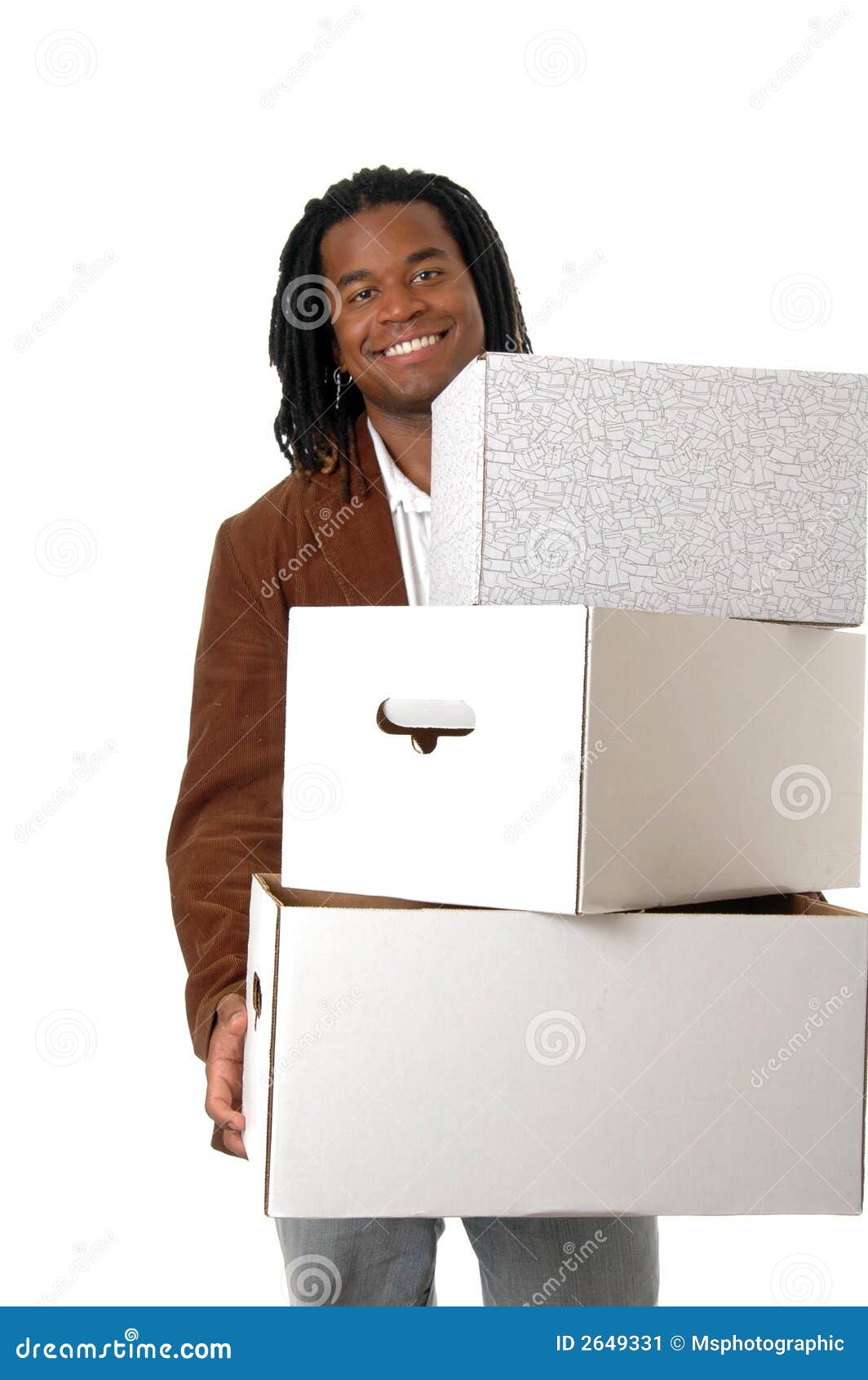 Many Boxes stock image. Image of white, smile, person - 2649331
