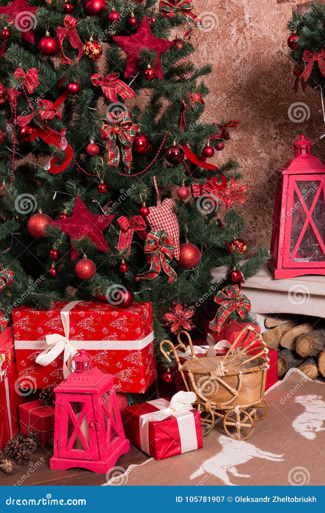 Many Boxes with Gifts Under the Christmas Tree Stock Image - Image of ...