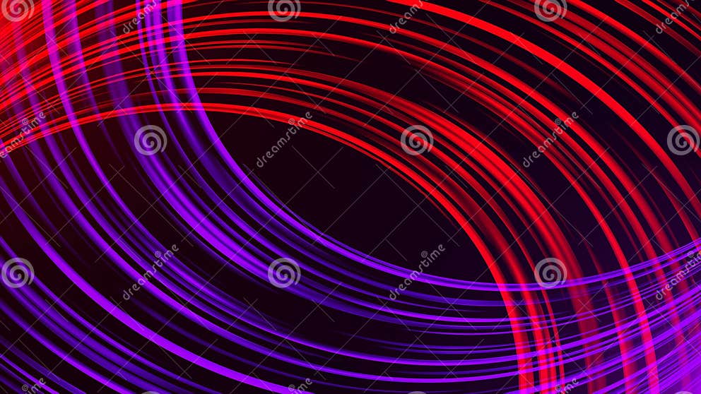Many Bright Band Lines, Abstract Computer Generated Backdrop, 3D ...
