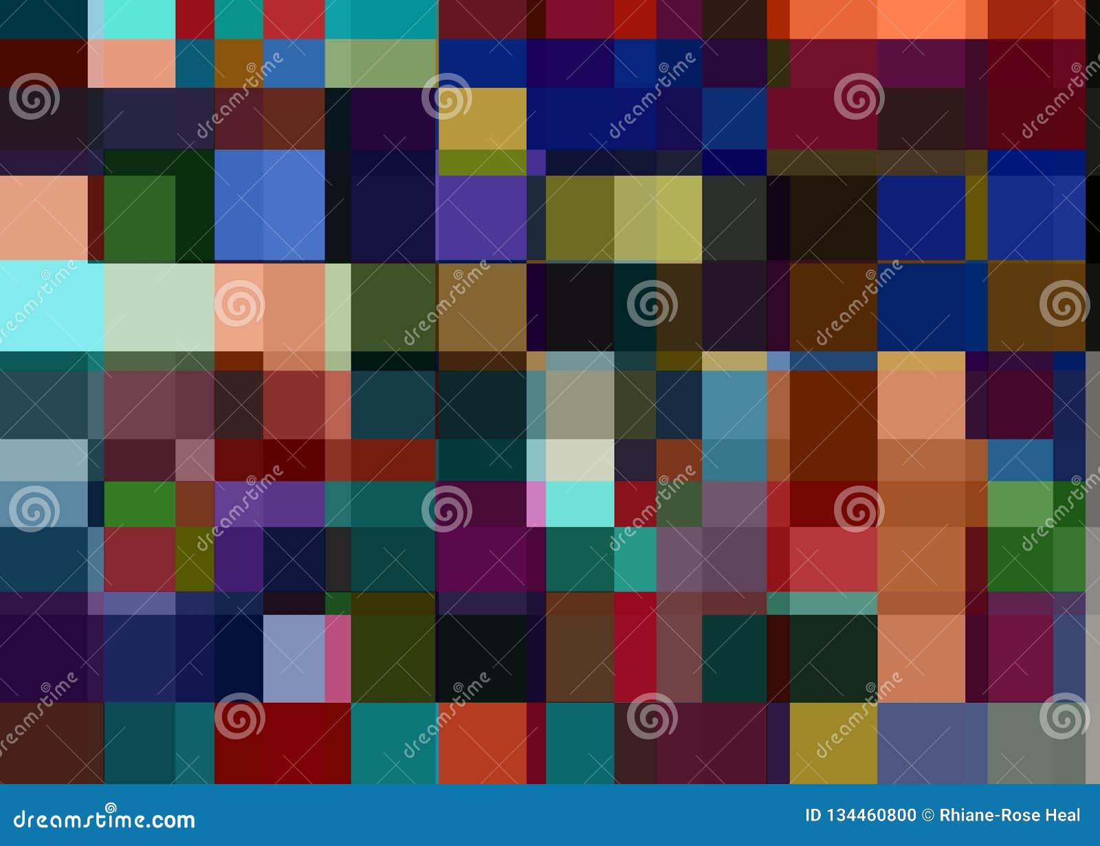 Many Bright Multicoloured Squares Overlapping Eachother To Create ...