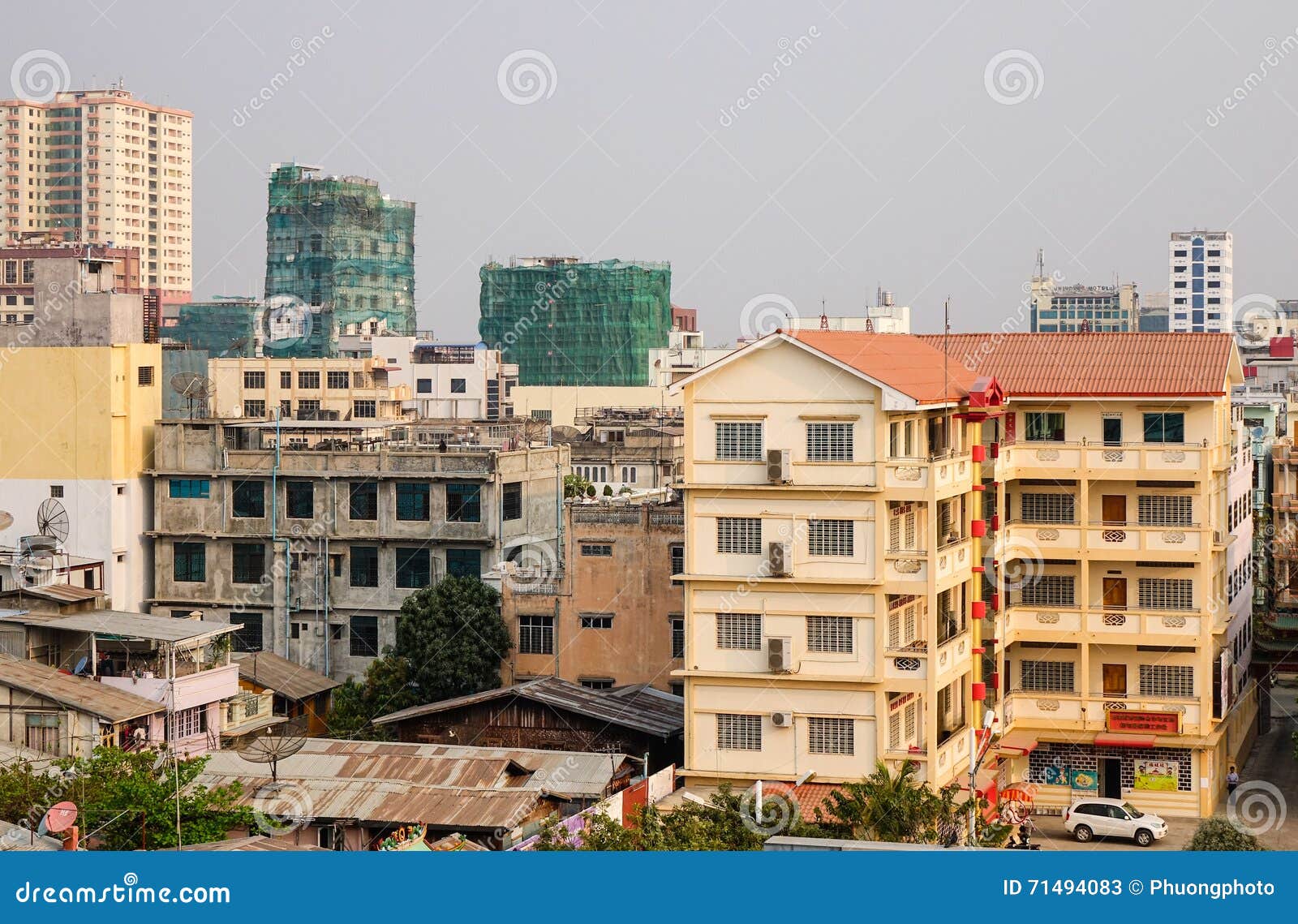 Many Buildings Located in Yangon, Myanmar Editorial Stock Photo - Image ...