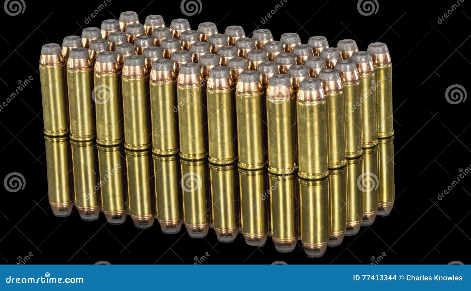 Many Bullets in Rows Many of Brass and Lead Stock Photo - Image of ...