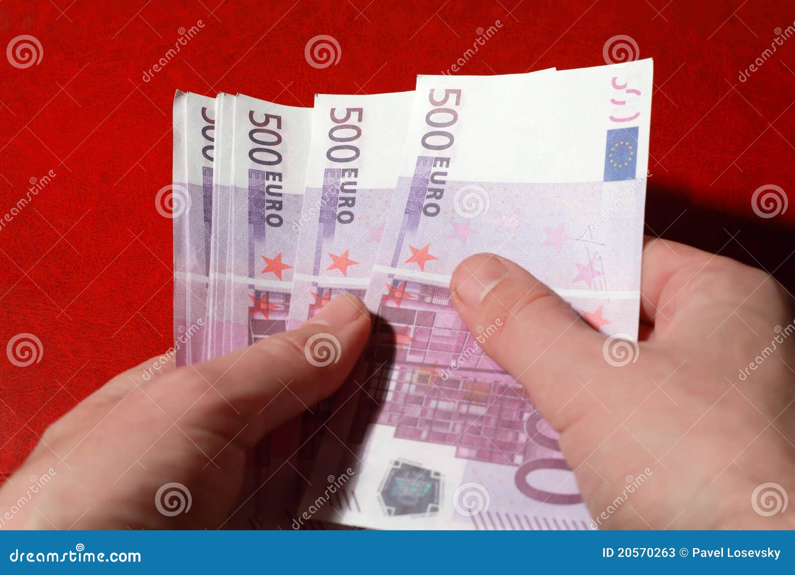 Many Bundle of 500 Euro Bank Notes in Man S Hands Stock Image - Image ...