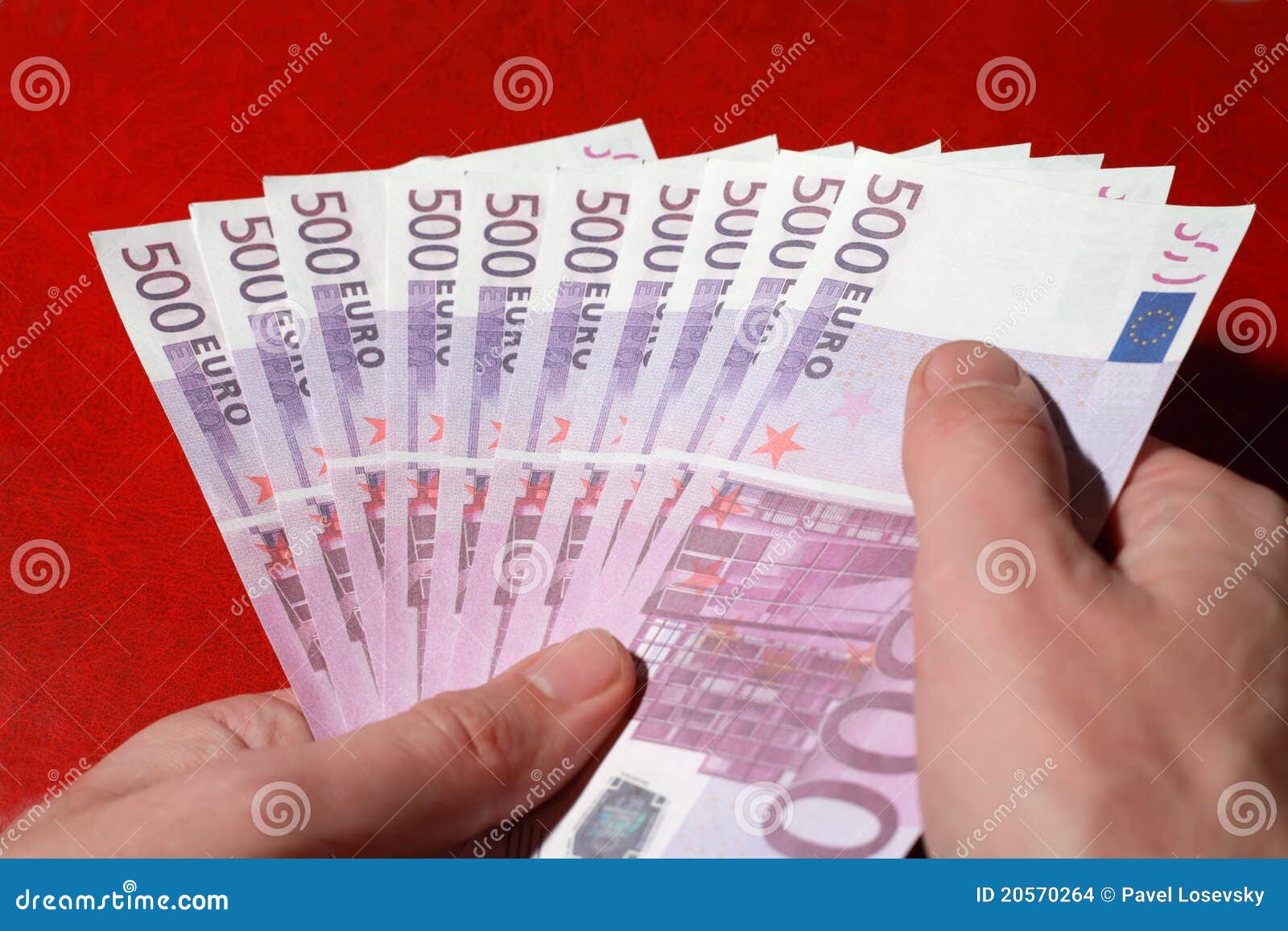 Many Bundle of 500 Euro Bank Notes in Man S Hands Stock Photo - Image ...