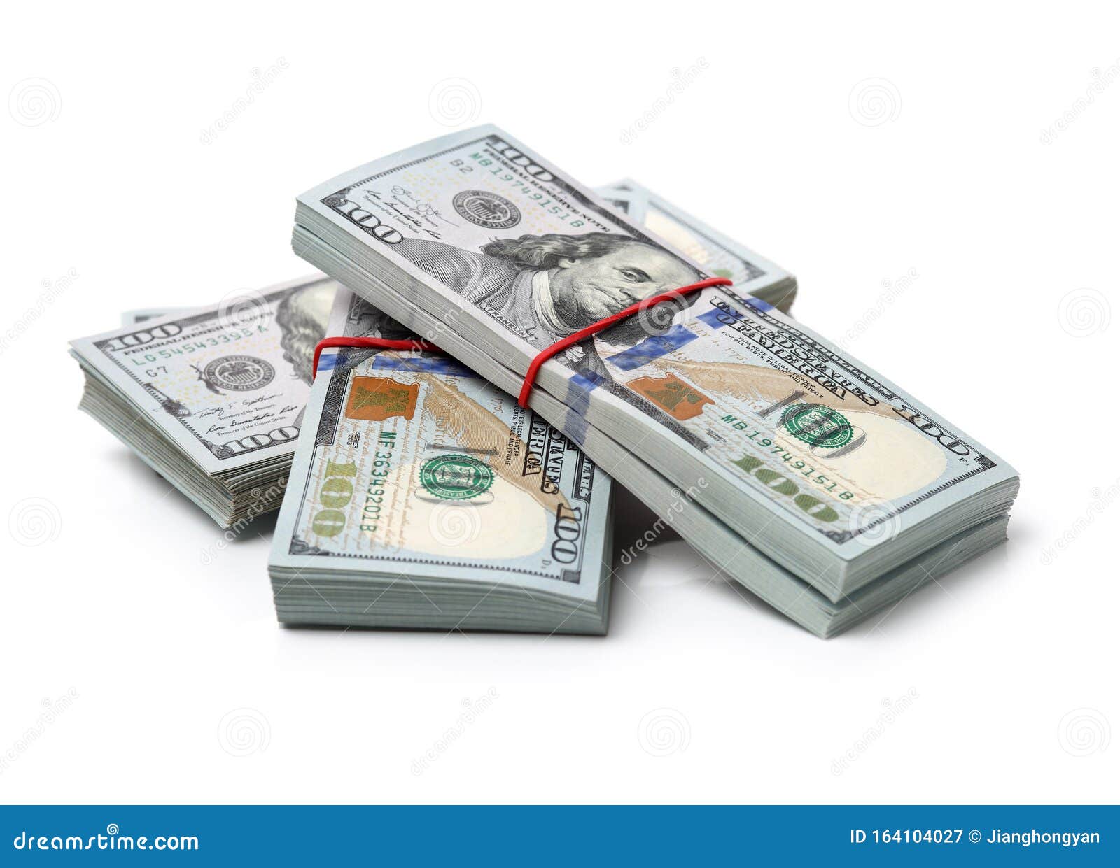 Many Bundle of US 100 Dollars Bank Notes Stock Image - Image of note ...