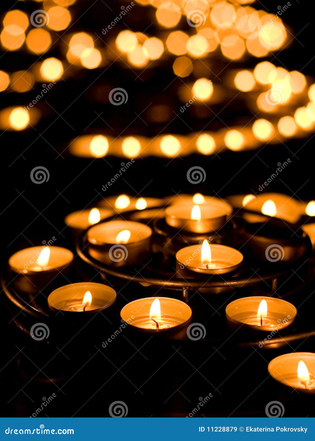 Many burning candles stock image. Image of burn, church - 11228879