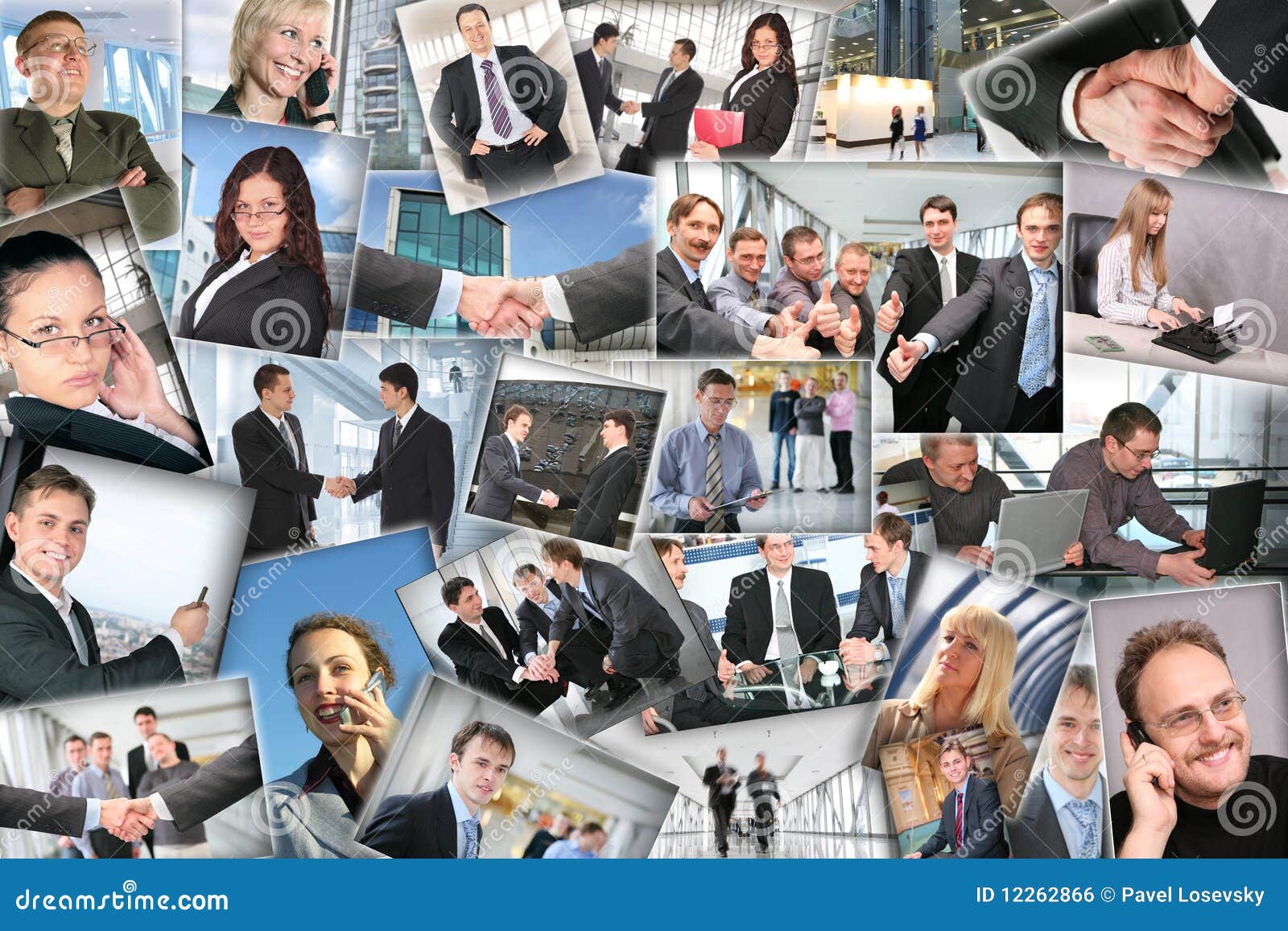 Many Business Pictures, Collage Stock Photo - Image of merchant ...
