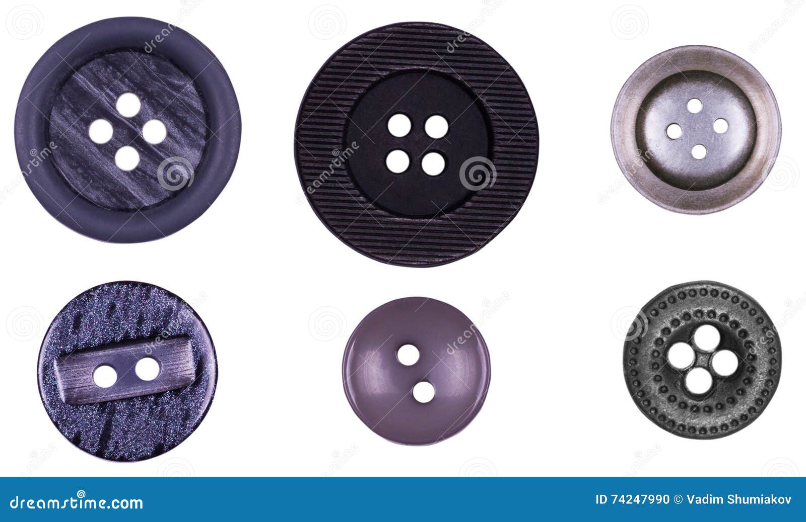 Many Buttons Isolated on White Stock Photo - Image of making, clothing ...