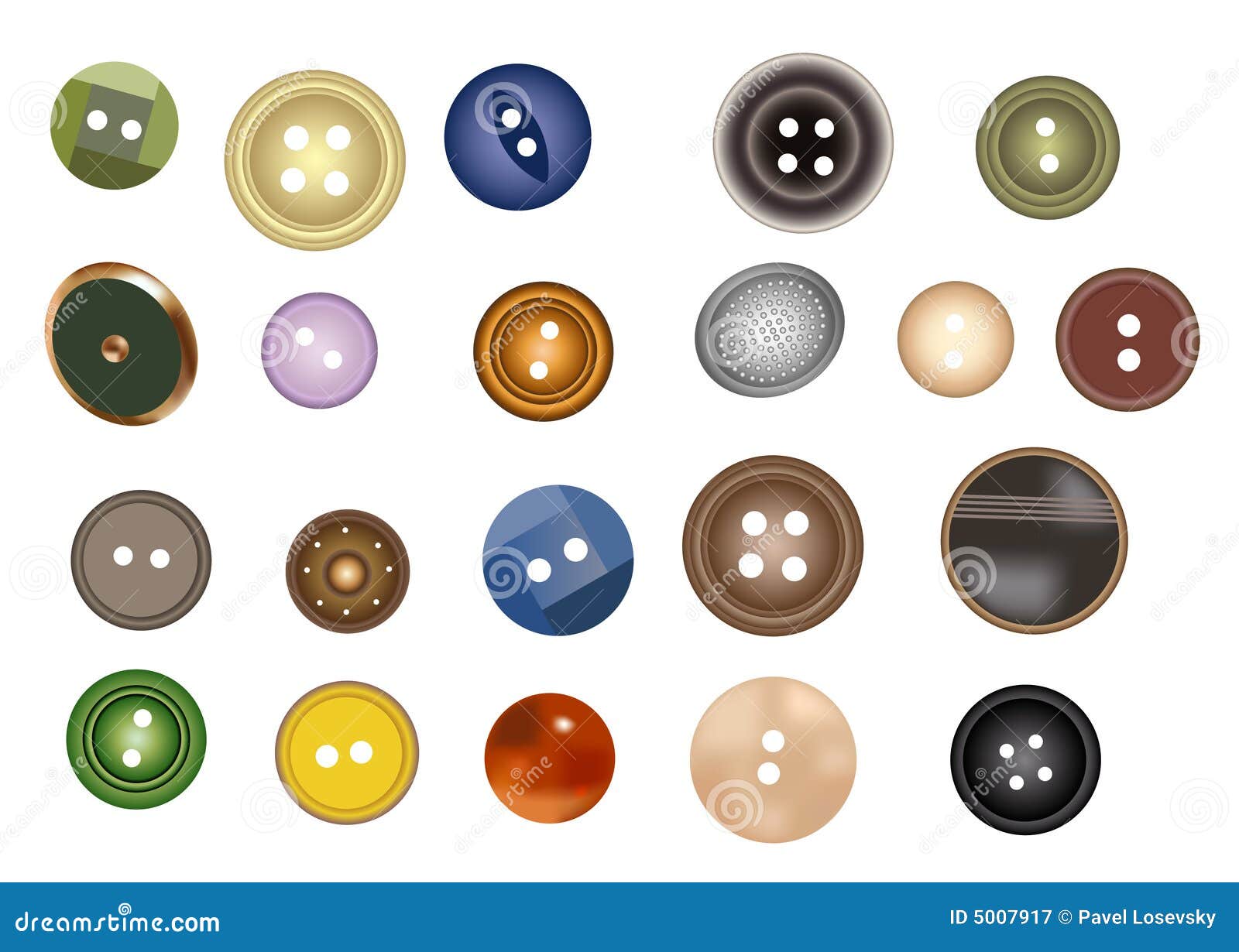 Many buttons vector stock vector. Illustration of color - 5007917