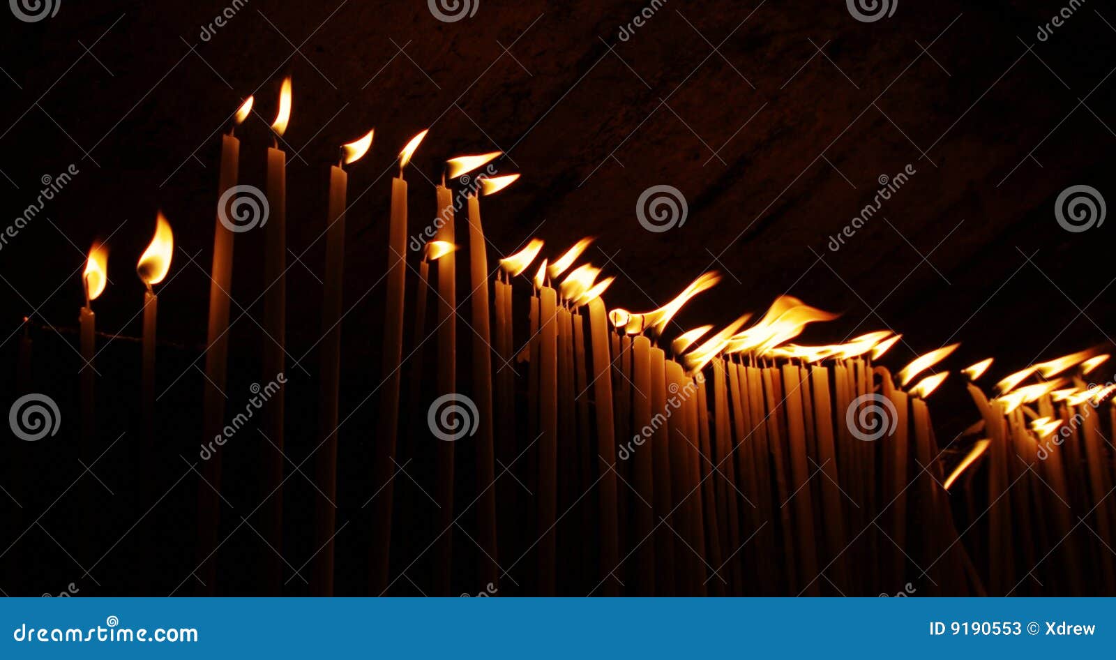 Many candles in a row stock image. Image of candle, conceptual - 9190553