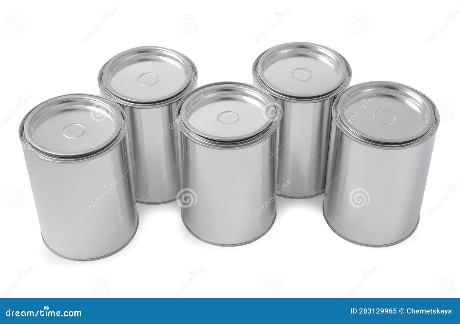Many Cans of Paints on White Background Stock Image - Image of painting ...