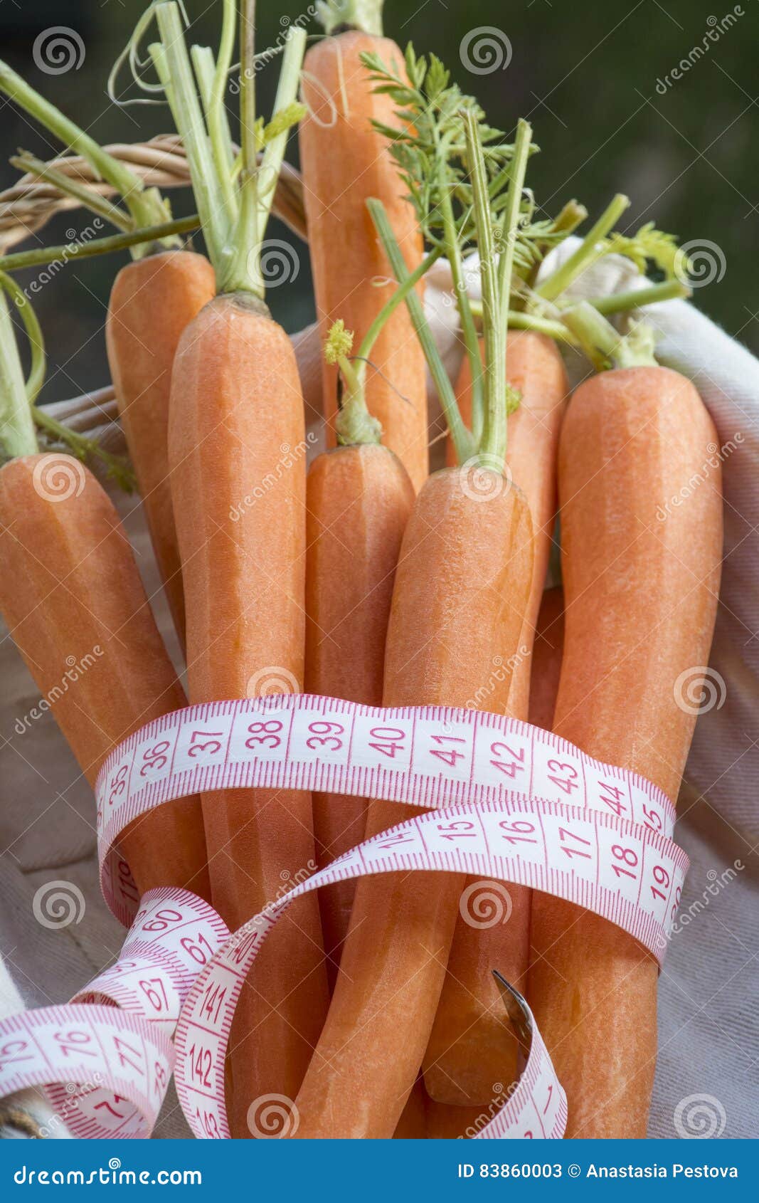 Many Carrots with a Tape Measure Stock Image - Image of tape, natural ...