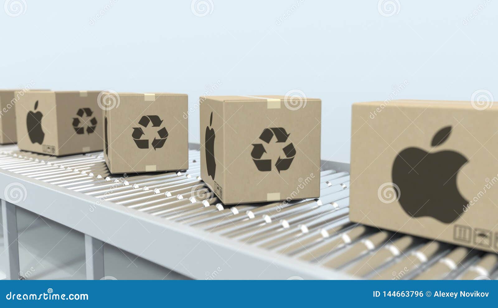 Many Cartons With AMAZON Logo Around The World, Asia Emphasized ...