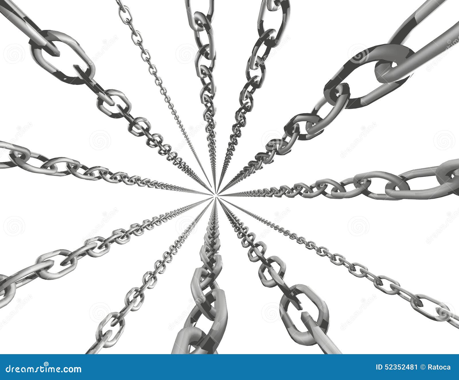 Many chains stock illustration. Illustration of togetherness - 52352481