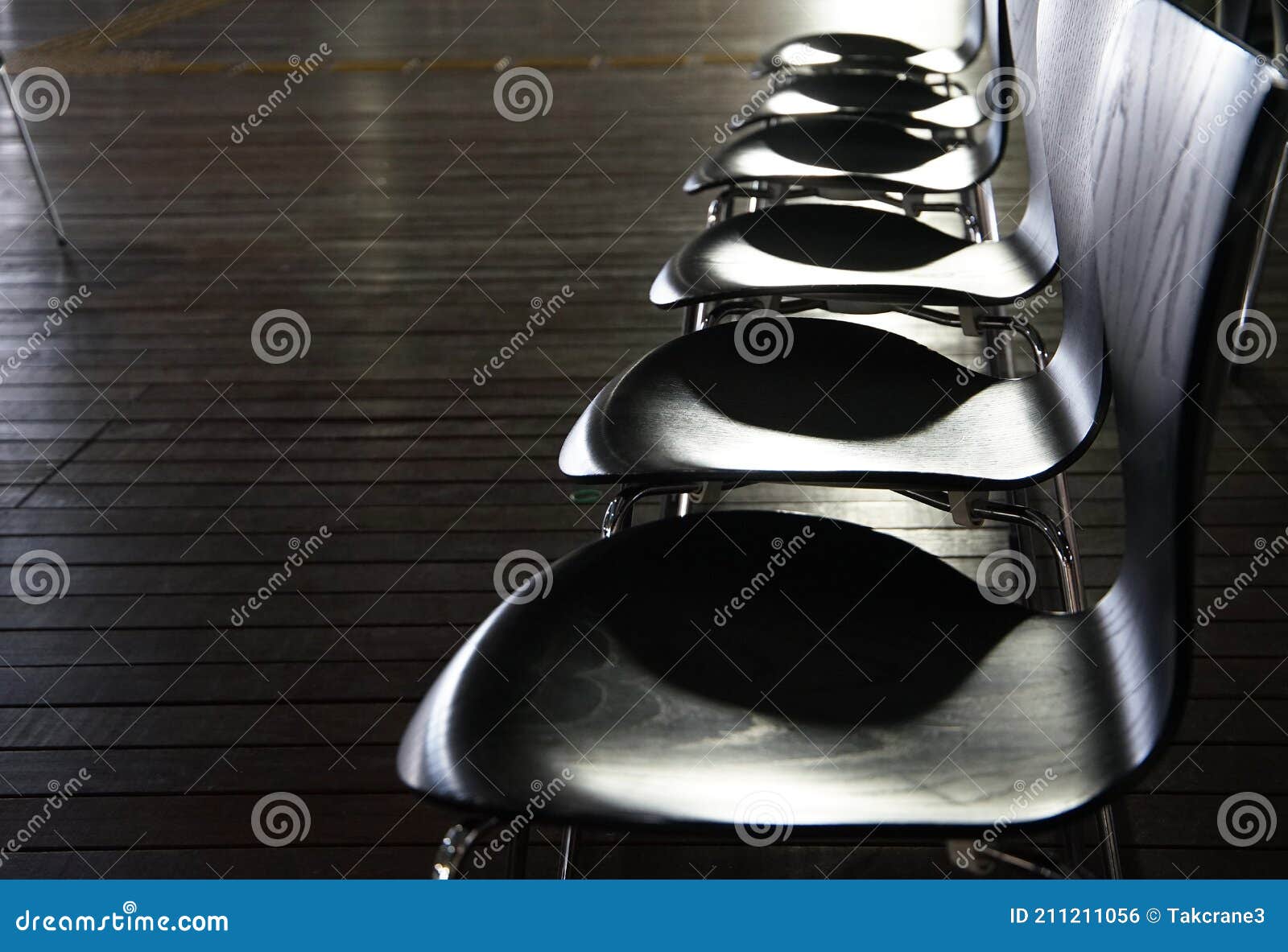 Many chairs stock photo. Image of wooden, straight, entrance - 211211056