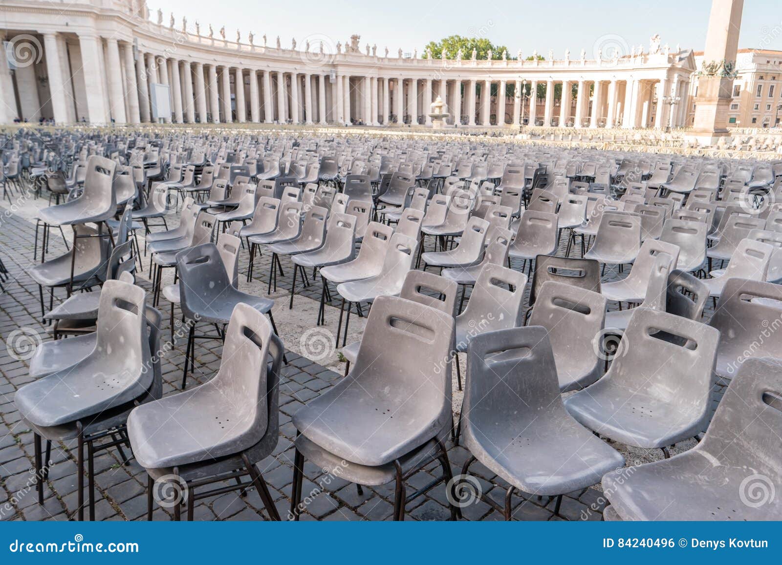 Many chairs outdoors. stock photo. Image of seat, civilization - 84240496