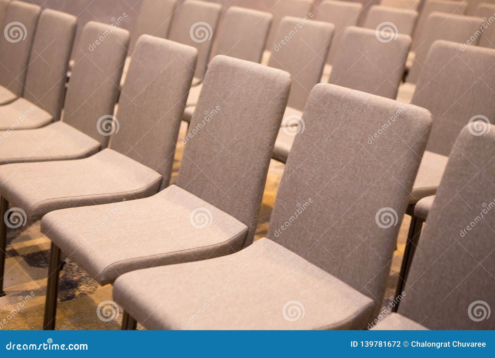 Many Chairs in the Seminar Room Stock Photo - Image of floor, chair ...