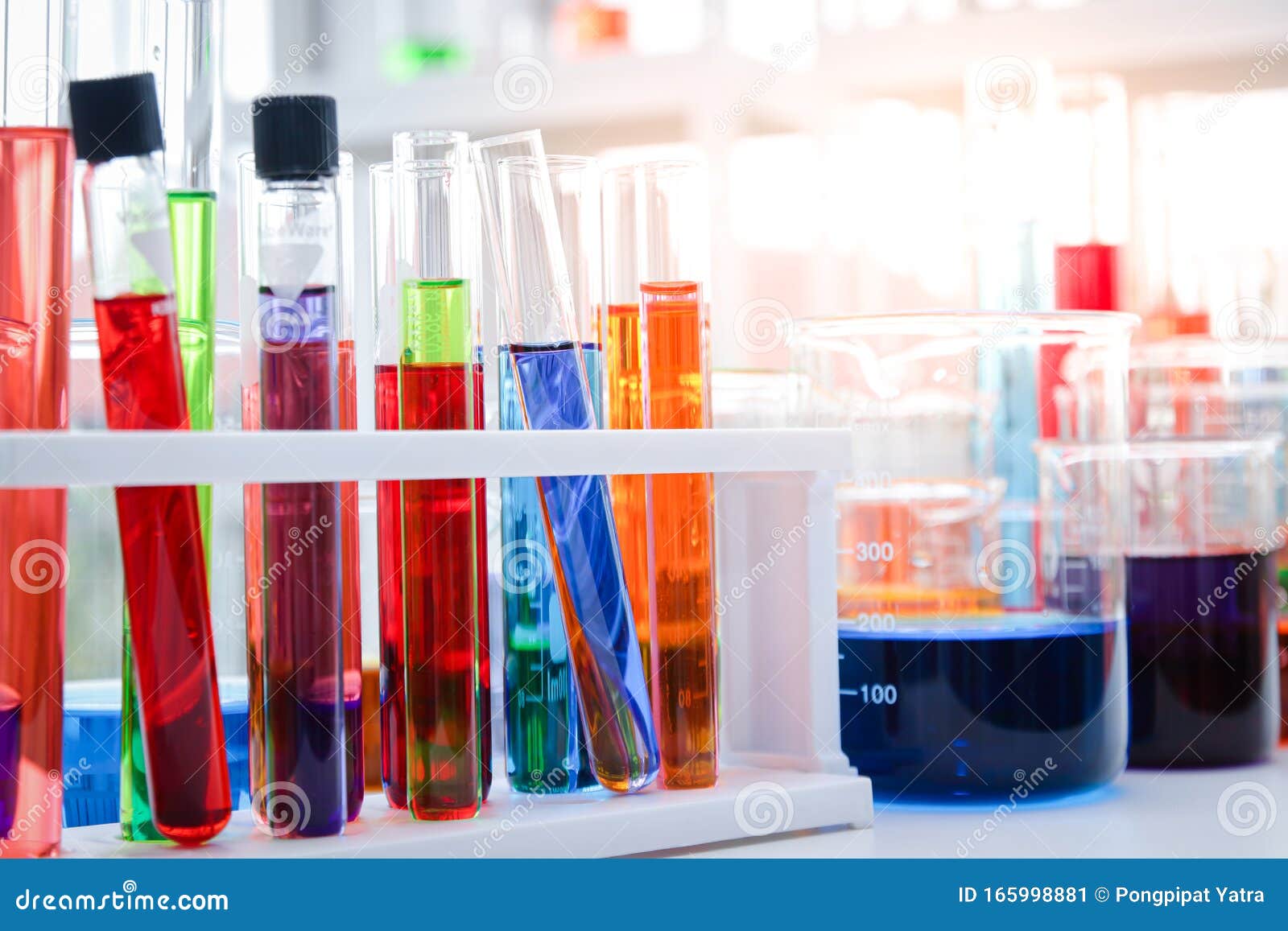 Large Number of Chemical Test Tubes Stock Image - Image of clinic ...