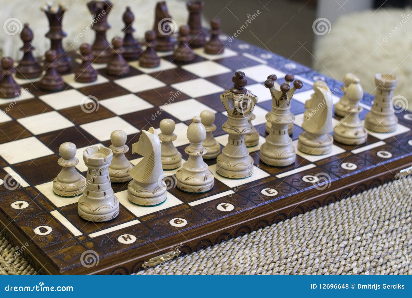 Many Chess Piece Figures Standing on Chess Board Stock Photo - Image of ...