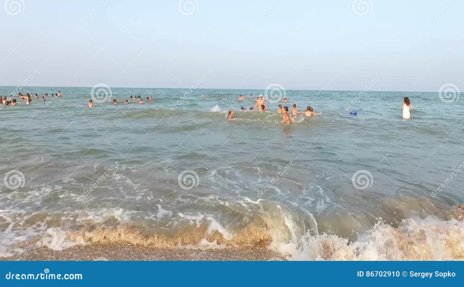 Many Children Bath at-sea.Group Children Stock Footage - Video of ...