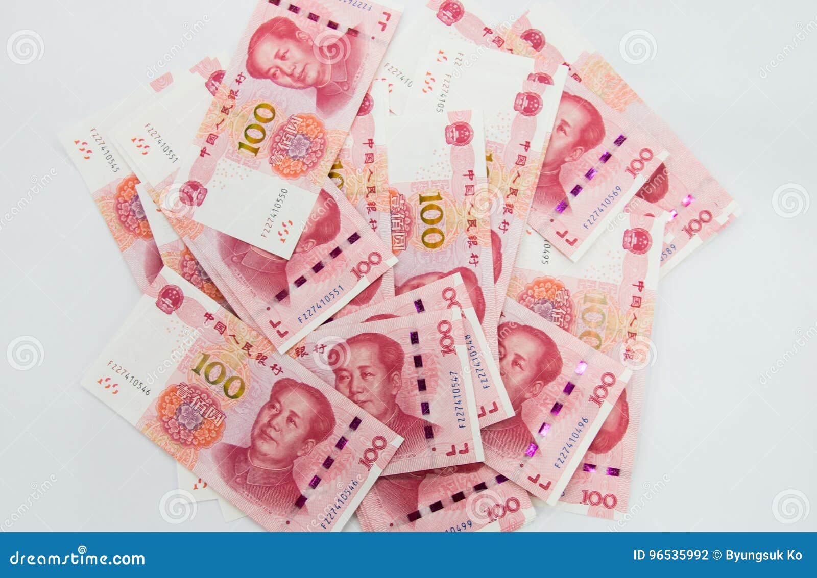 Many Chinese 100 RMB Yuan Notes Stock Photo - Image of inflation, china ...