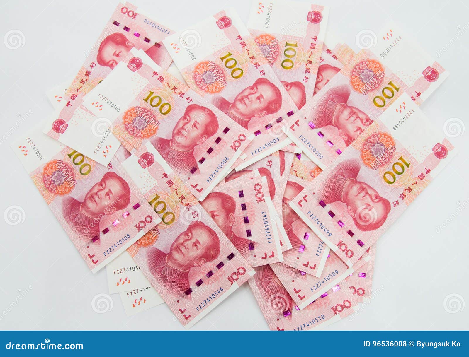 Many Chinese 100 RMB Yuan Notes Stock Photo - Image of currency, profit ...
