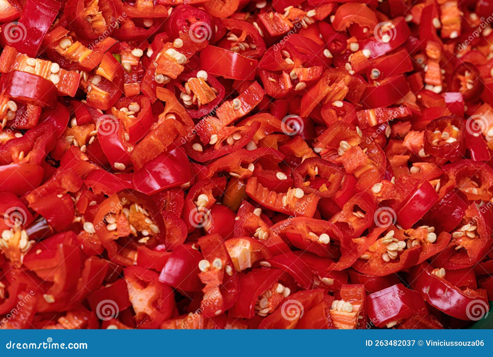 Many Chopped Big Red Peppers Stock Image - Image of healthy, nature ...