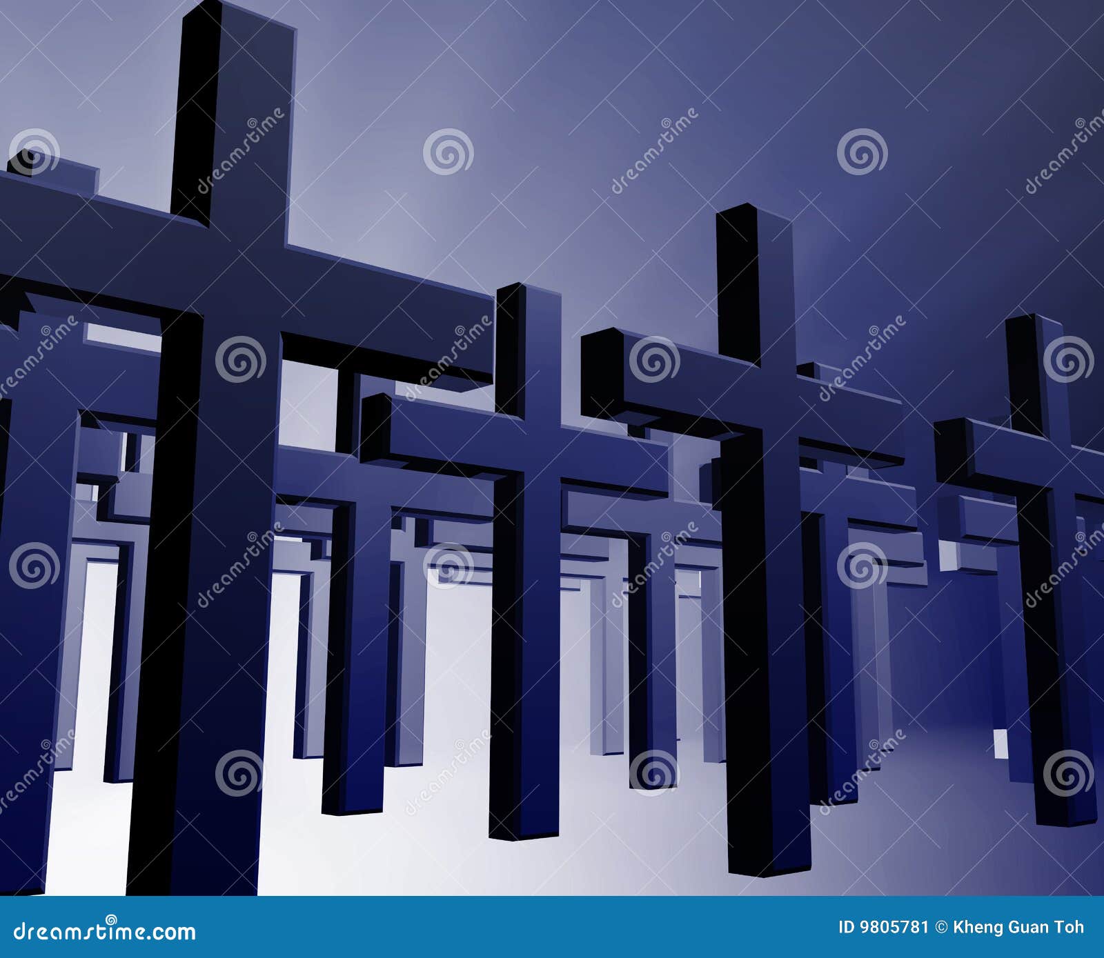 Many christian crosses stock illustration. Illustration of denomination ...