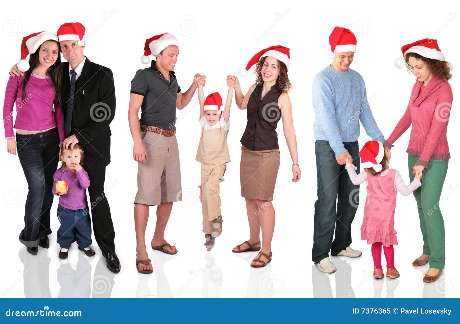 Many christmas families stock image. Image of celebration - 7376365