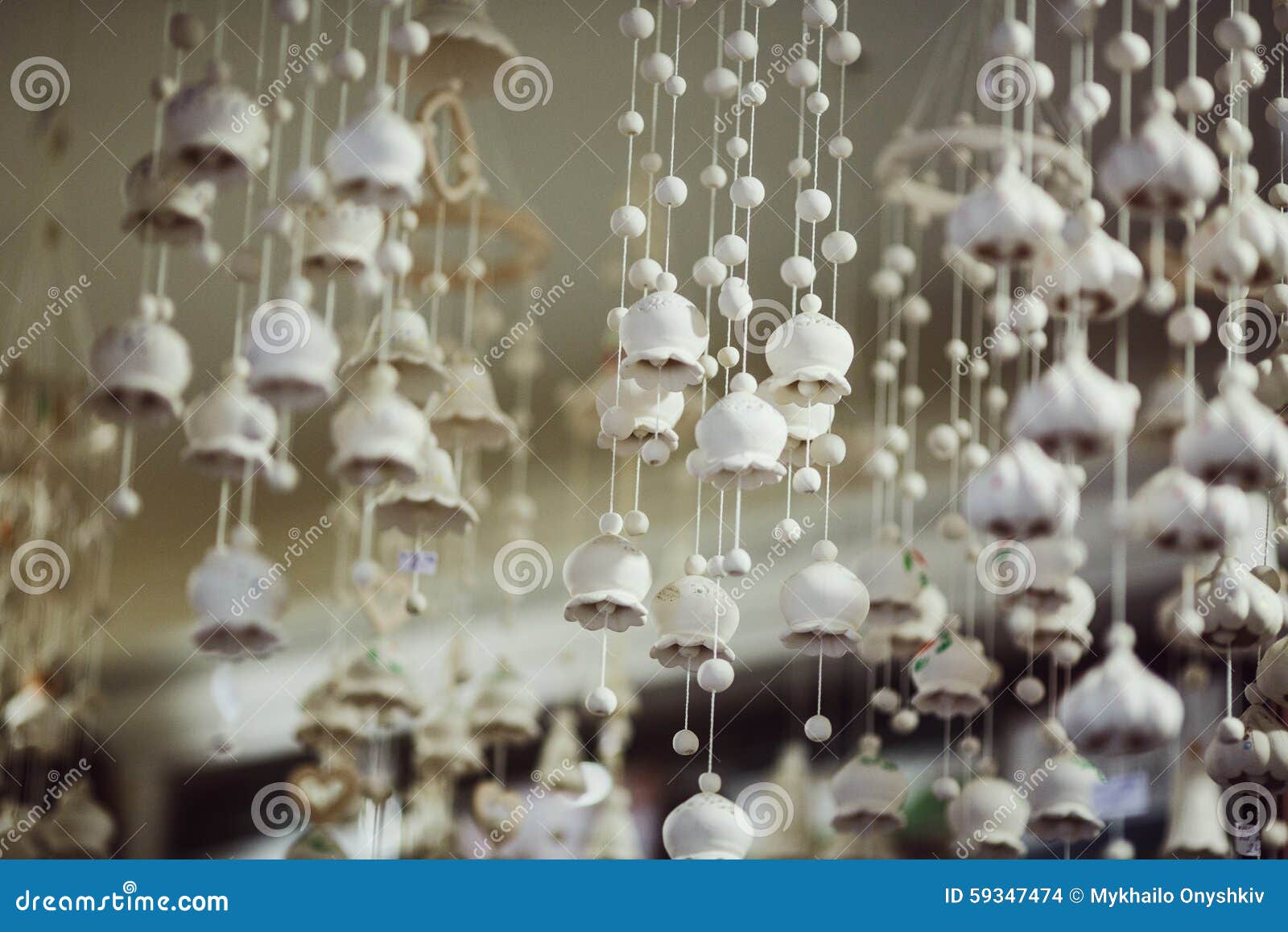 Many clay handbells stock photo. Image of patterns, bells - 59347474