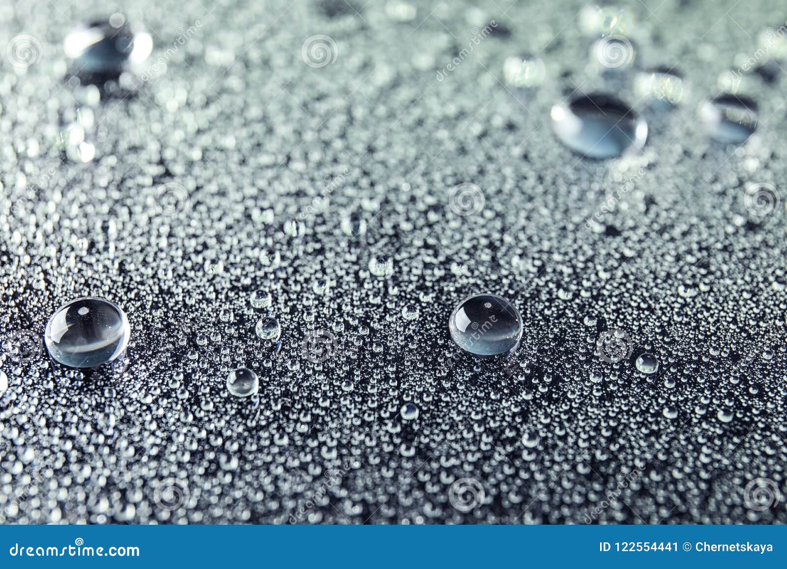 Many clean water drops stock image. Image of glass, closeup - 122554441
