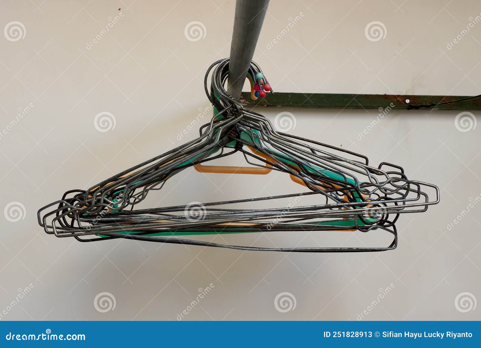 Wire hanger stock image. Image of design, clothes, cable - 251828913