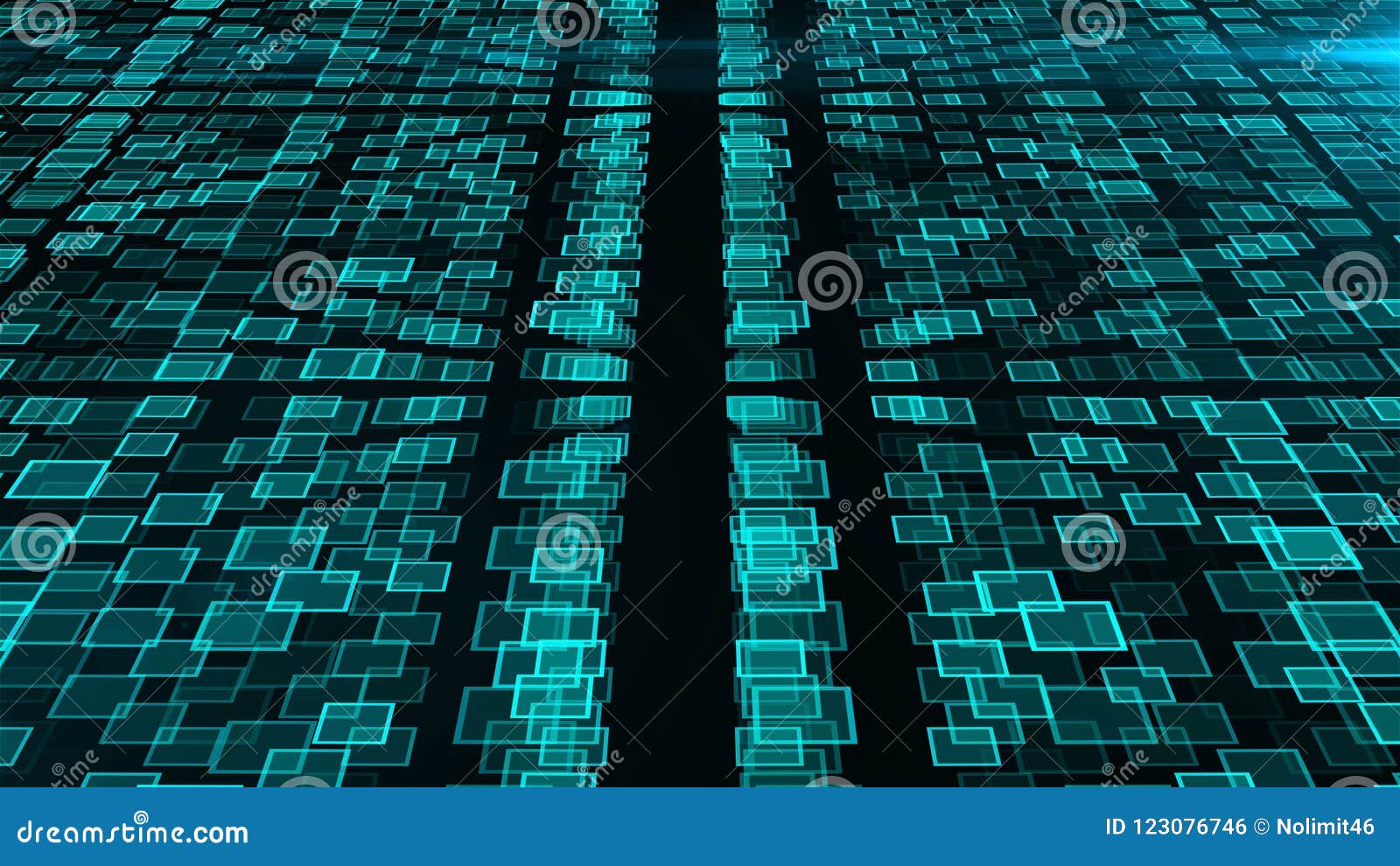 Many Clusters Of Artificial Intelligence, Computer Generated Modern ...