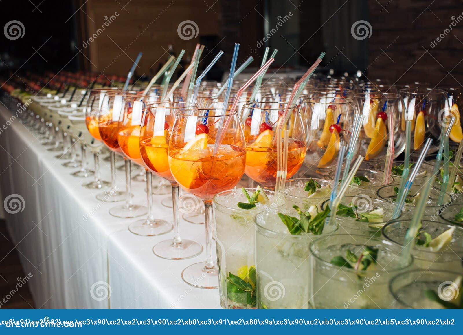 Many cocktails at a party stock photo. Image of catering - 86026968