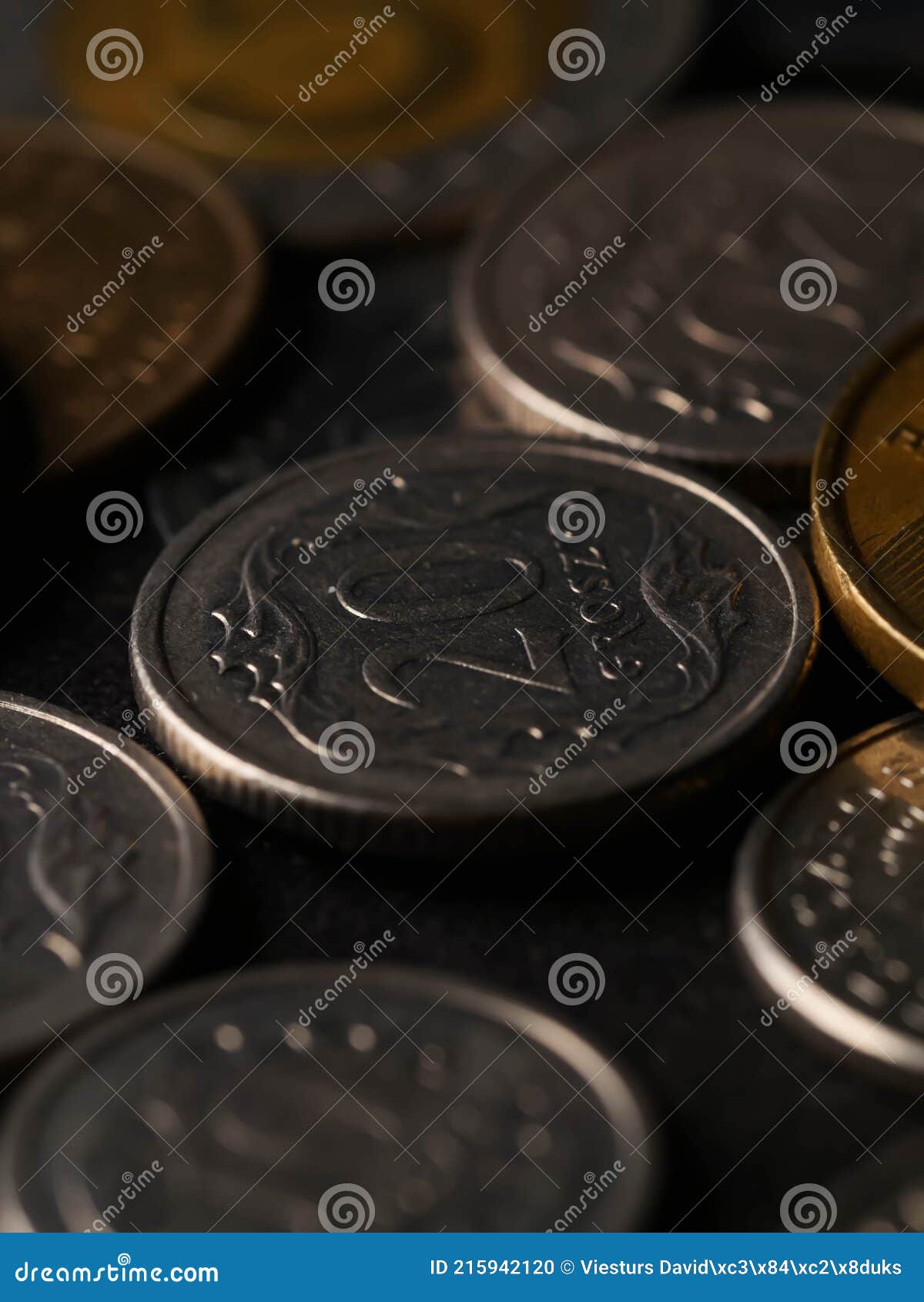 Many Coins from All Over the World Stock Photo - Image of currency ...