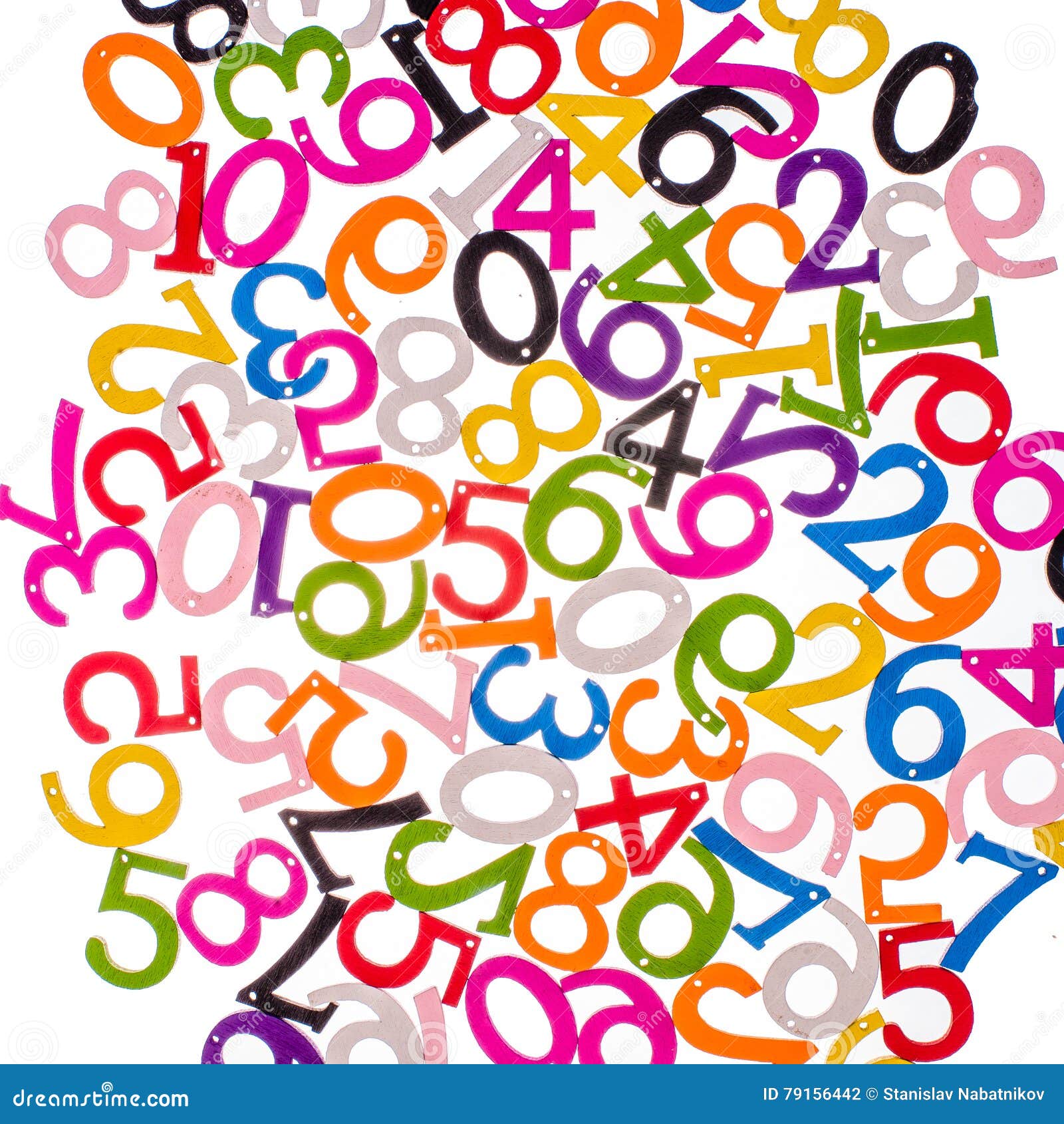 Many color numbers stock photo. Image of numbers, objects - 79156442