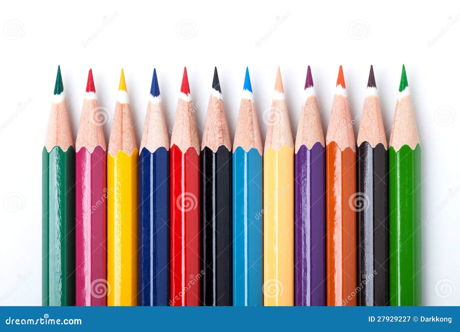 Many color pencils stock image. Image of instrument, draw - 27929227