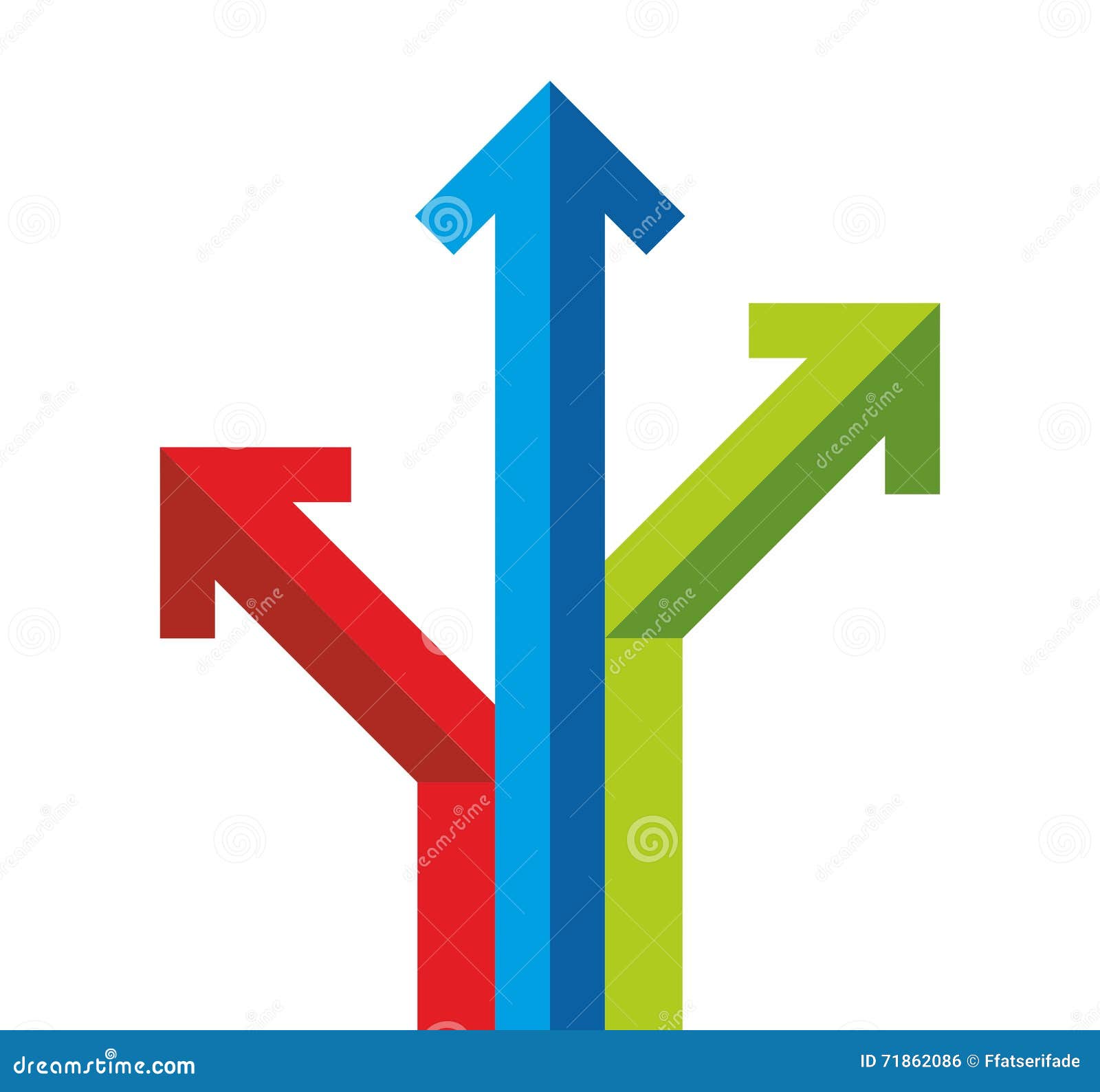 Many colored arrows stock illustration. Illustration of template - 71862086