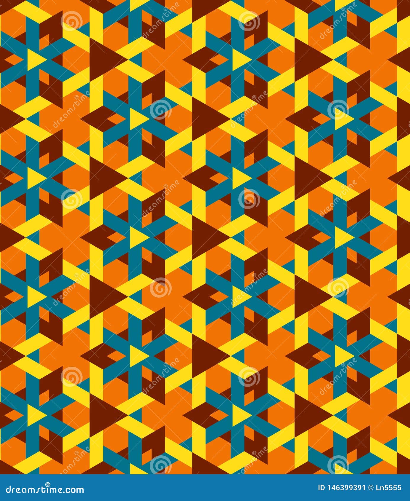 Many-colored Decorative Seamless Geometrical Pattern of Triangles Stock ...
